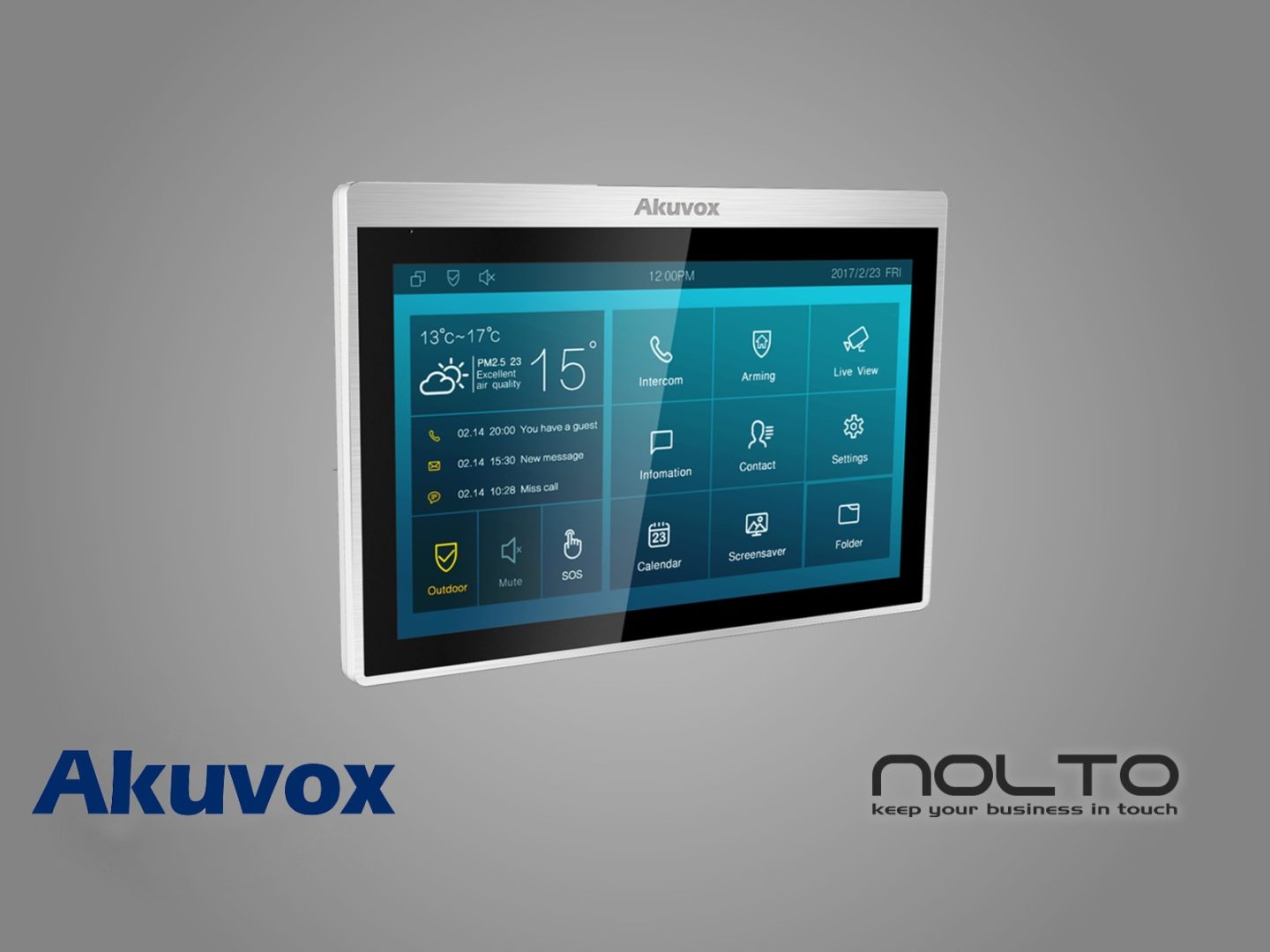 Akuvox IT83 IP Interkom - Dokunmatik Ekran Android